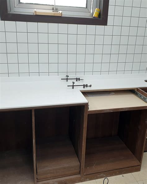 인조대리석 테이블 회사 탕비실 다용도 테이블 인조대리석 상판 제작 설치 네이버 블로그