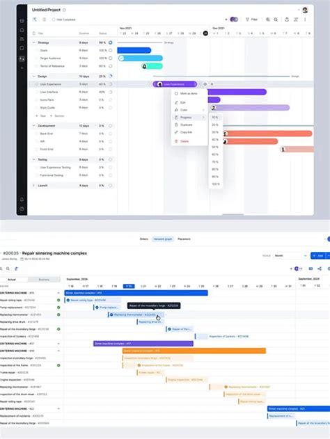 Ui设计灵感丨b端项目管理界面 甘特图设计 小红书 花瓣网