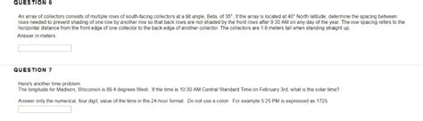 Solved Question 6 An Array Of Collectors Consists Of