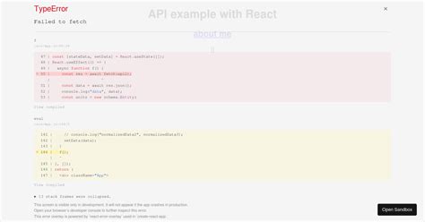 Normalize Example Codesandbox