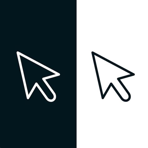Premium Vector Arrow Pointer Icon Vector Logo Design Template Flat Style