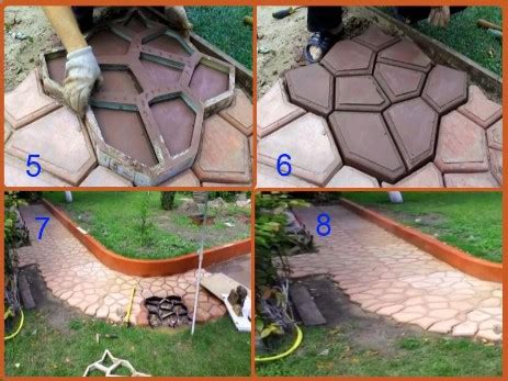 Пластиковая форма для изготовления дорожек из бетона Садовая дорожка ...