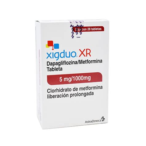 Xigduo Xr Dapagliflozina Metformina 5 1000 Mg Tableta