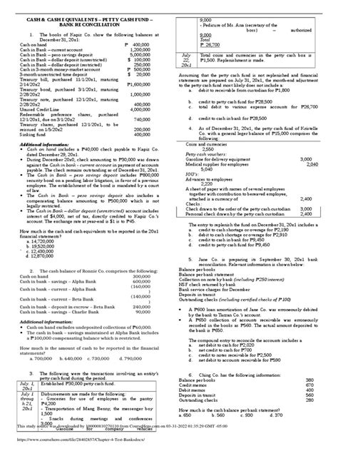 Chapter 4 Test Banks Download Free Pdf Cheque Banks