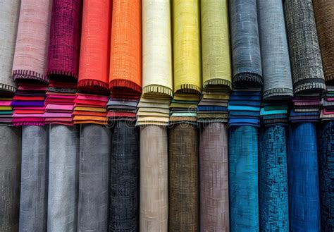 Fabric Swatches Colorful Textile Samples For Design Stock Illustration