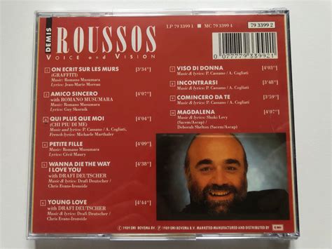 Demis Roussos Voice And Vision Emi Audio Cd 1989 79 3399 2
