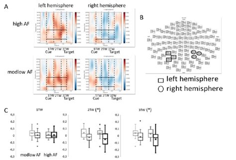 Modulation Of Alpha Power In Response To The Spatial Cue For Af Groups