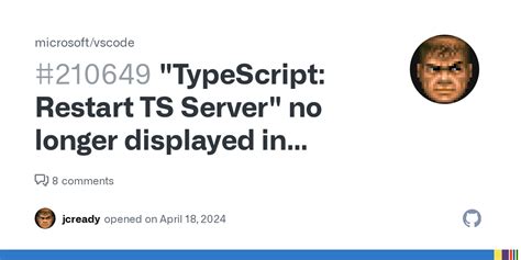 Typescript Restart Ts Server No Longer Displayed In Command Palette
