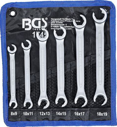 Buy Bgs 1745 Double Ring Spanner Set Open Type 8 X 9 18 X 19 Mm
