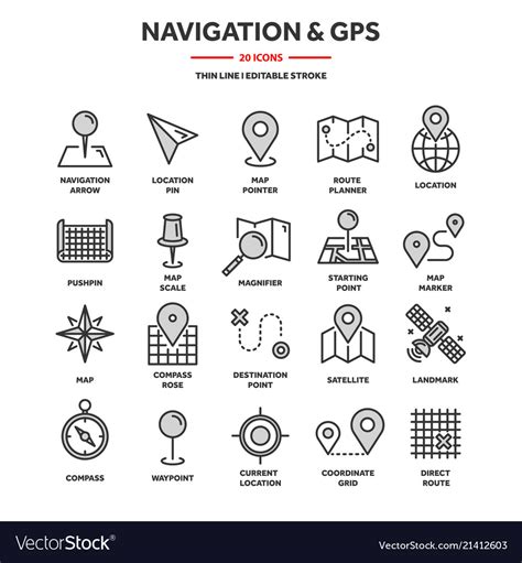 Map And Navigation Gps Coordinates Location Vector Image
