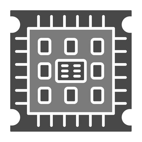 Premium Vector Microprocessor Icon