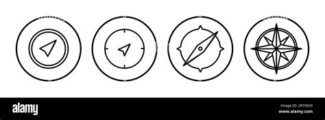 Compass Icon Vector Navigation Icon Stock Vector Image And Art Alamy
