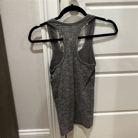 Lululemon Grey Swiftly Tech Tank Top Worn Depop