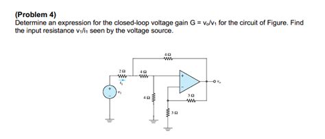 Solved Problem Determine An Expression For The Chegg