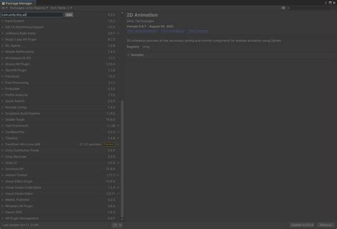 Unity Game Engine Cant Find Tiny In Package Manger Stack Overflow