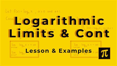 Logarithmic Limits And Continuity Calculus Limits And Continuity Youtube
