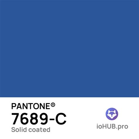 Pantone 7689 C Solid Coated Royal Blue Iohub Онлайн инструменты