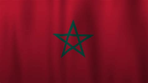 Moroccan Flag Waving Suitable For Background 26425937 Stock Video At
