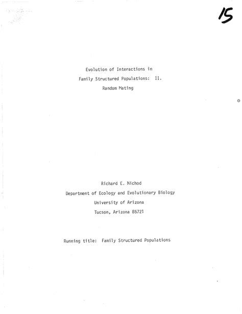Pdf Evolution In Structured Populations