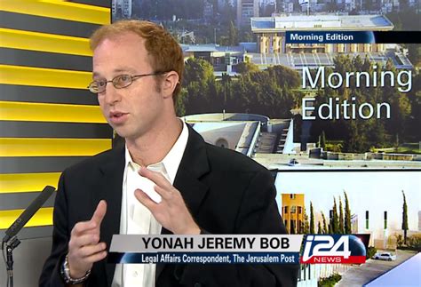 Yonah Jeremy Bob Foreign Affairs Lecturer And Jerusalem Post Correspondent