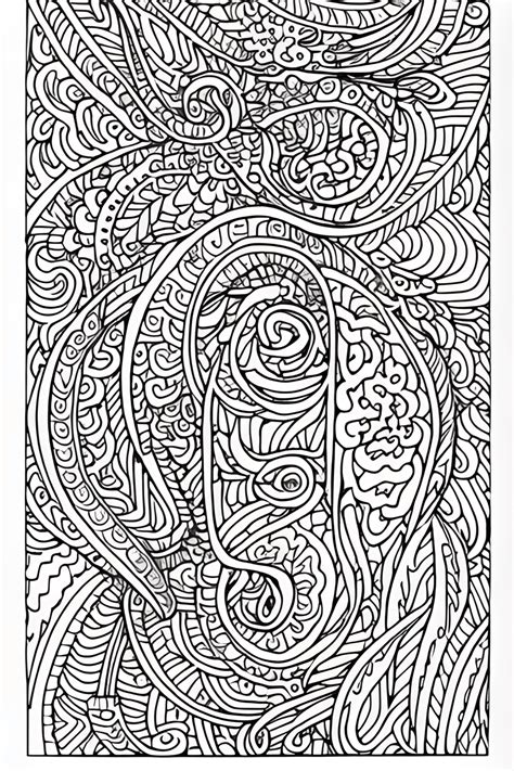 Intricate Line Art Coloring Page · Creative Fabrica