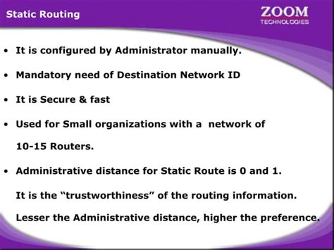 Static Routing Ppt