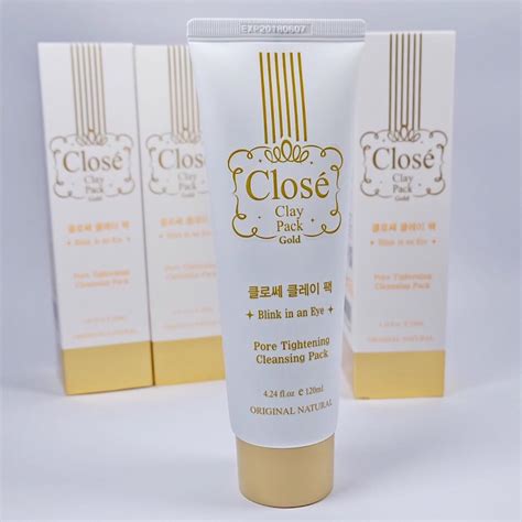 Close Clay Pack Gold มาส์กเห็ดสด ผิวเนียนนุ่ม กระชับรูขุมขน สิวเสี้ยน