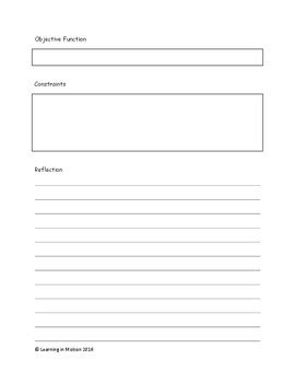 Linear Programming Project By Learning In Motion TPT