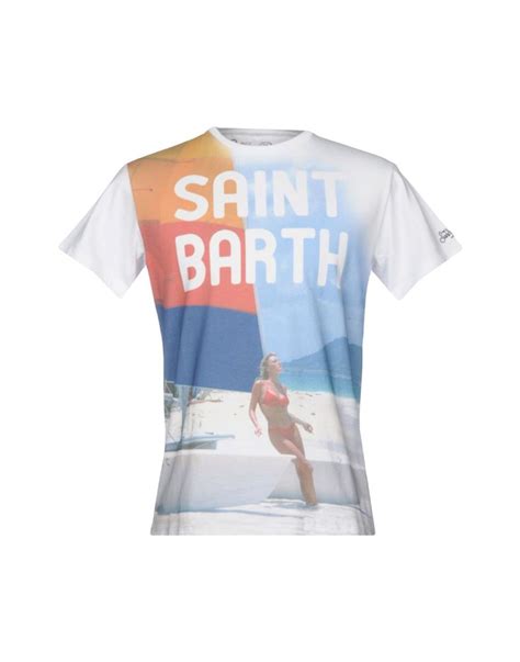 Mc2 Saint Barth Saint Barth T Shirt In White Modesens St Barths