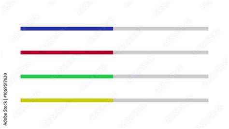 set of loading progress bars animation loading progress bar set on