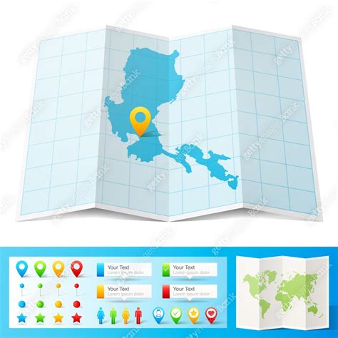 Luzon Map With Location Pins Isolated On White Background 이미지