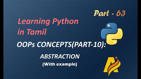 Python Programming Language In Tamil Oops Concepts Abstraction In