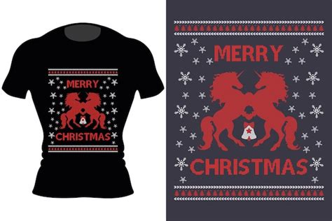 premium vector ugly christmas sweater t shirt design