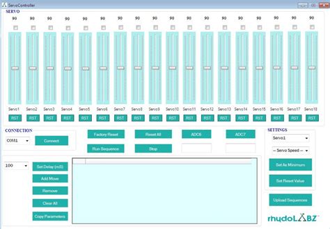 Servo Controller 18 Channel Control Using Software RhydoLABZ Wiki