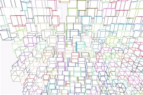 Abstract Conceptual Square Rectangle Pattern Art Vector Template And Wallpaper Stock Vector