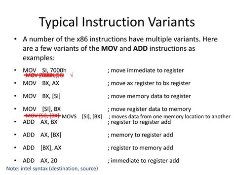 Assembly X86 Instruction Set At Mitzi Mcclain Blog