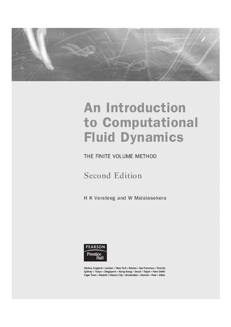 An Introduction To Computational Fluid Dynamics The Finite Volume Method Pdf 5ereaa2lbg50