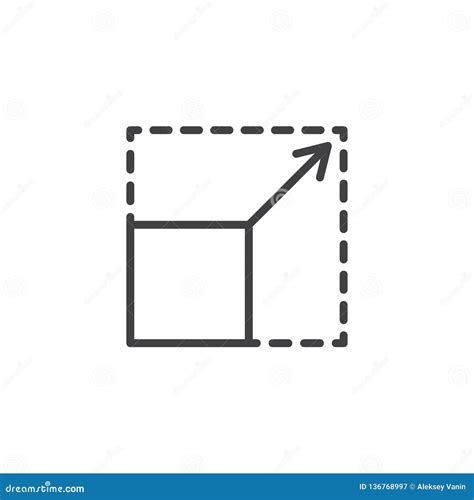 Scalability Line Icon Stock Vector Illustration Of Pixel