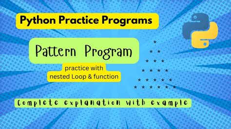 Pattern Program Practice | Python Programming Practice | Nested Loop python | Python for ...
