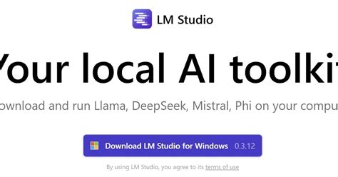 Running LLMs locally using LM Studio