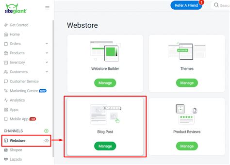 How To Create And Display Blog Post Sitegiant Support Centre