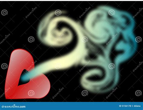 Red Lips Smoking Stock Illustration Illustration Of Black 5156178