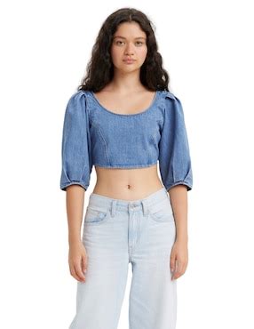 Blusa Levi S Manga Para Mujer