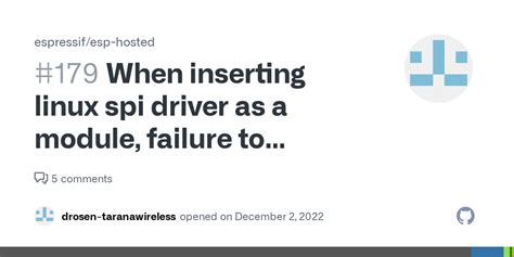 When Inserting Linux Spi Driver As A Module Failure To Connect To A