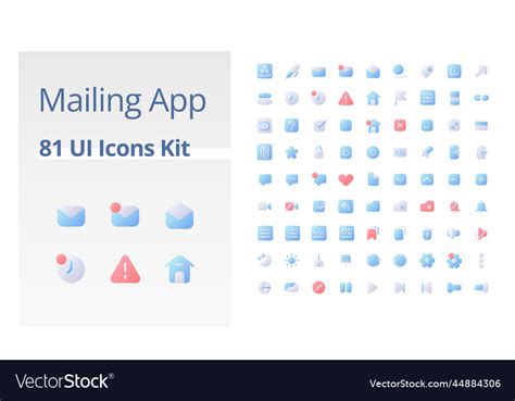 Mailing App Functions Pixel Perfect Flat Gradient Vector Image