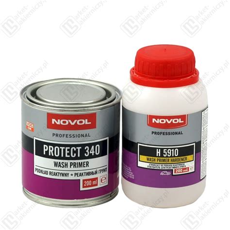 Podkład reaktywny Wash Primer - PROTECT 340 - NOVOL - kpl 200+200ml ...