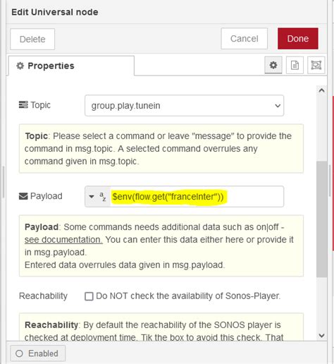 how use flow variable general node red forum