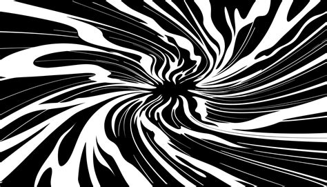 Black And White Flat Background With Spiral Energy Swirl Spiral Tunnel 24273384 Vector Art At