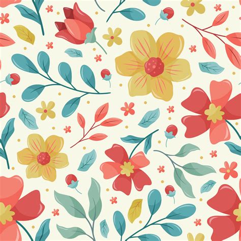 Spring Floral Seamless Pattern 5152620 Vector Art At Vecteezy