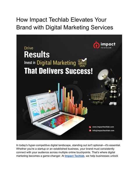 Ppt How Impact Techlab Elevates Your Brand With Digital Marketing Services Powerpoint